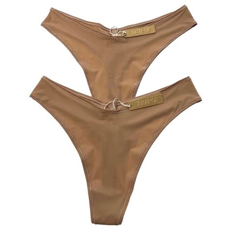 Skims Intimates And Sleepwear Skims Jelly Sheer Dipped Thong Lot Of 2