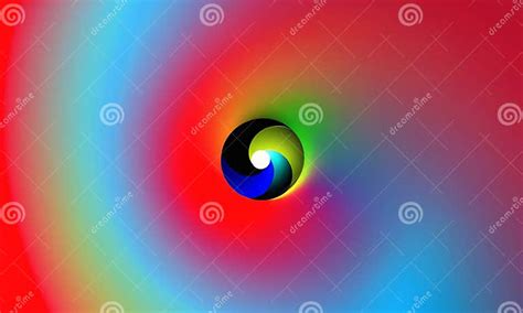 Bright Colorful Swirl Abstract Gradient Background Stock Illustration