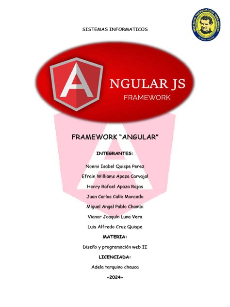 Informe Framework Angular Pdf Js Angular Script Java