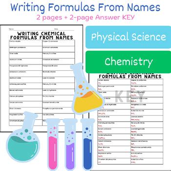 Writing Ionic Formulas Worksheet