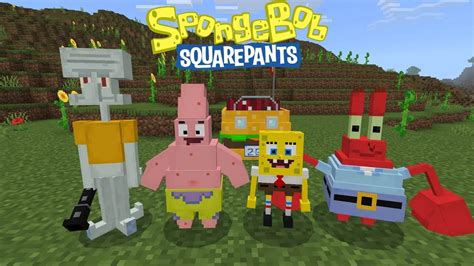 Spongebob Addon Minecraft Pe Mmcraft Tv Youtube