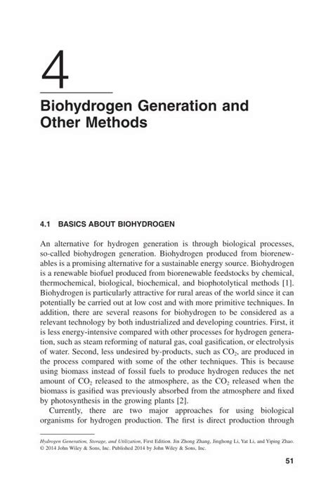 Pdf Hydrogen Generation Storage And Utilization Biohydrogen