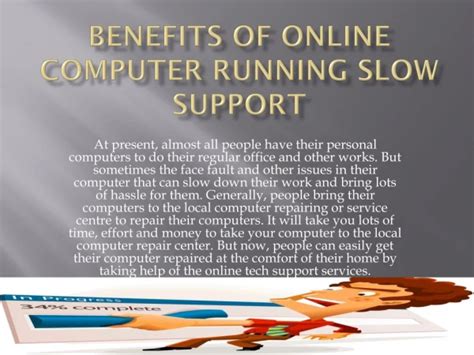 Ppt Computer Is Running Slow Here Are Some Causes Powerpoint