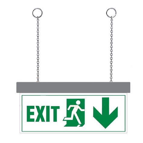 LED EXIT WITH DOWN ARROW SIGN Gopal Fire Safety A Complete Safety Product Range From Amreli