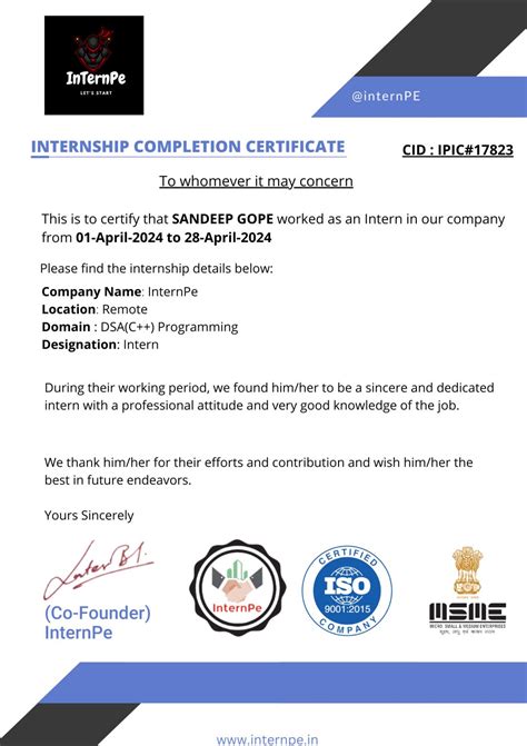 sandeep gope on linkedin internpe