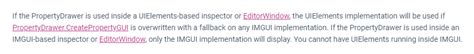 Createpropertygui Drawer No Rendering In Inspector No Gui Implemented Unity Engine Unity