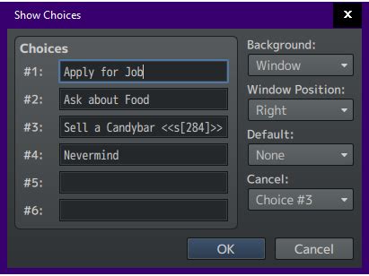 Conditional Show Choices Hide Or Disable Choices Page RPG Maker Forums