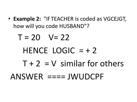 Coding And Decoding Topic For Aptitude Ppt