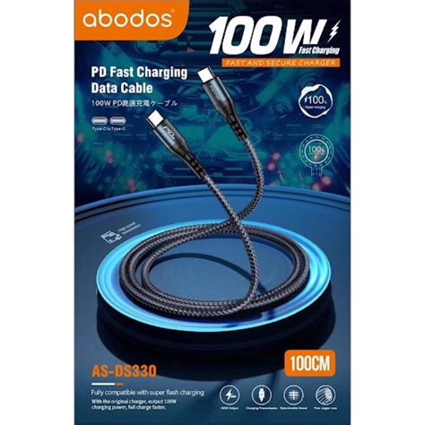 Abodos As Ds330 100w Pd Fast Charging Type C To Type C Data Cable 1m Shopee Malaysia