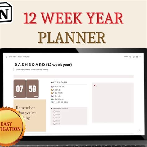 notion 12 week plan template