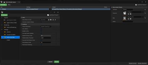 Help Ue5 Citysample Movie Render Queue Wont Render Placed Cameras Exports A Video With