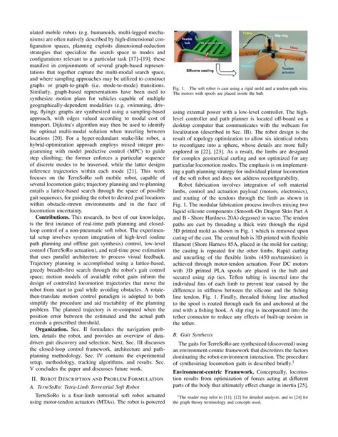 Multi Gait Locomotion Planning And Tracking For Tendon Actuated Terrestrial Soft Robot