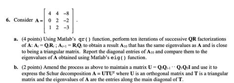 Solved 6 Consider A 4 4 8 0 2 2 1 2 3 A 4 Points