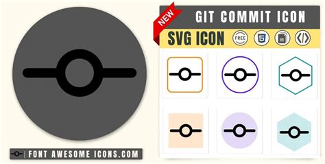 Git Commit Icon SVG Code Download Path HTML Git Commit Icon SVG Code Download Path HTML