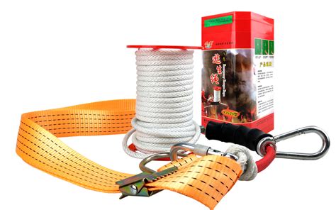 浙安应急逃生绳安全绳家用高层逃生yjs20套装阻燃钢丝包芯绳消防缓降