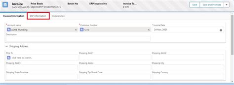 Ar Invoice Promotion Gumu™ Add On From Salesforce To Sage 300 Erp