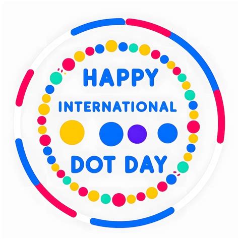 International Dot Day Premium Ai Generated Image