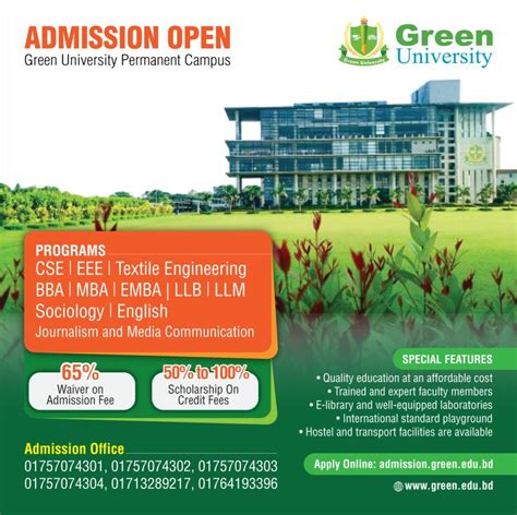 Green University Of Bangladesh On Linkedin Admission Bba2021