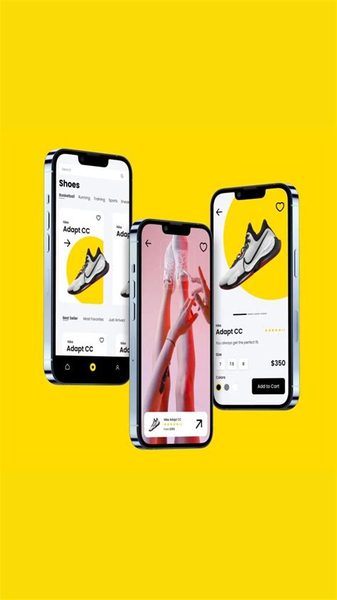Shoe Mobile App Ui Design Inspiration Uiux Design Mobile Ui Patterns Interactive Design