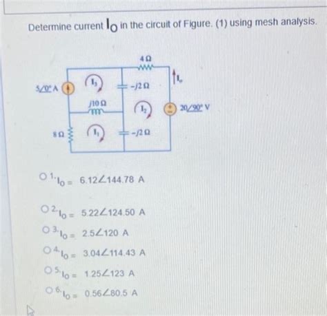 Solved Determine Current IO In The Circuit Of Figure Chegg