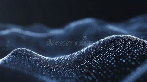 Ai Generated Abstract Futuristic Data Technology Illustration Depicting Digital Wave Stock