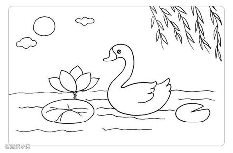 咏鹅的简笔画 咏鹅的简笔画图片大全 苗苗知道