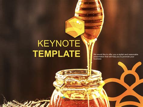 Hive And Honey Free Keynote Template Design Slides