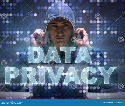 Data Privacy Concept With Hacker Stealing Personal Information Stock Image Image Of Identity