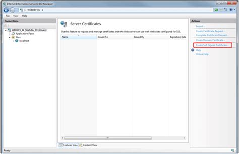 How To Create Self Signed Certificate For Iis Using Supporting
