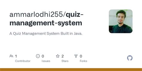 GitHub Ammarlodhi255 Quiz Management System A Quiz Management System