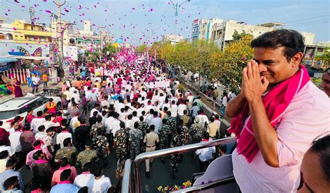 Ktr Promises To Develop Sircilla On All Fronts Telangana Today
