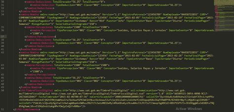 Estructura Del Xml De Nómina Mensual Koranet