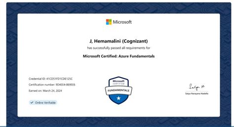 Hemamalini J On Linkedin Cognizant Azure Microsoft Az900