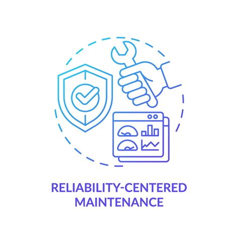 2d Gradient Icon Reliability Centered Maintenance Concept Isolated