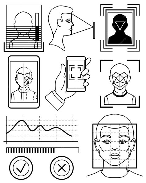 Premium Vector Biometric Identification Facial Recognition System