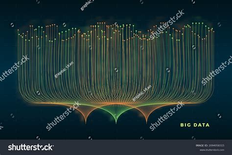 Abstract Data Technology Background Connected Lines Stock Vector Royalty Free 2094058315
