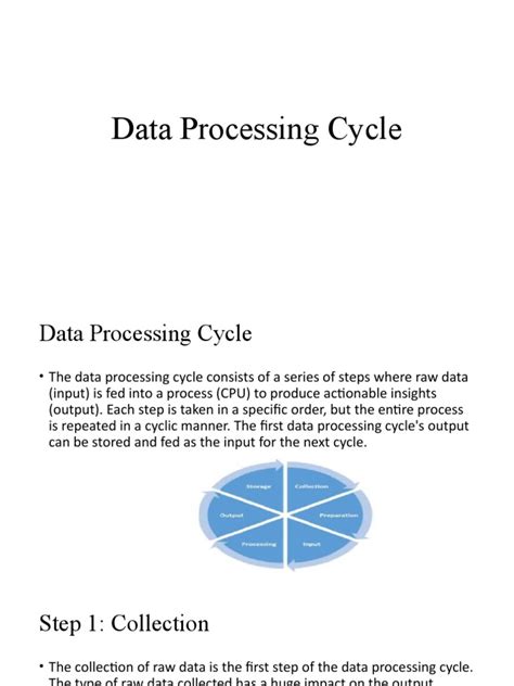 Data Processing Cycle Pdf