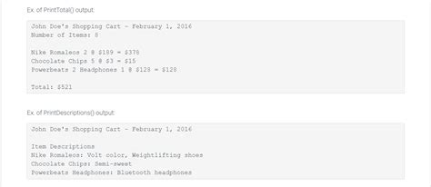 Solved 317 Lab Program Online Shopping Cart Part 2
