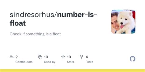 GitHub Sindresorhus Number Is Float Check If Something Is A Float
