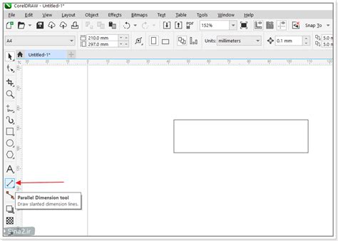 آموزش استفاده از دایمنشن در کورل دراو