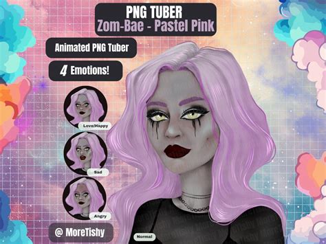 Pngtuber Zom Bae Pastel Pink Girl Pngtuber Model Human Pngtuber