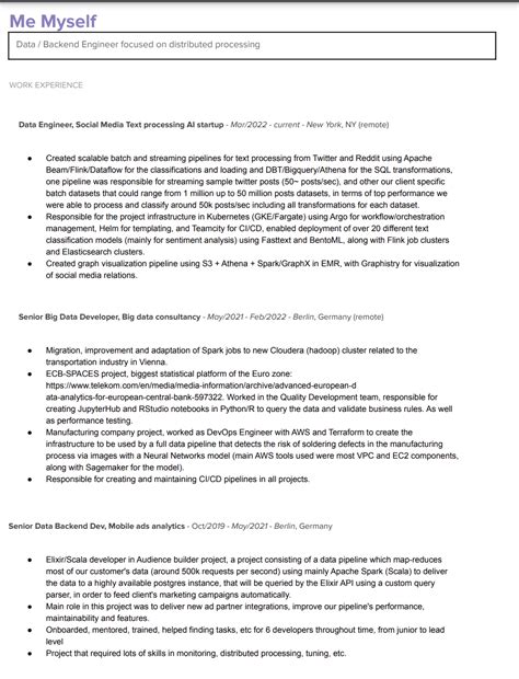 Cv Review Will Start Applying For Faang Midsenior Roles Soon Am I