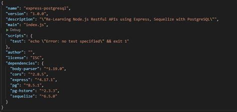 Express Sequelize With Postgresql Database를 사용하여 Nodejs Restful Crud Api 구현하기 Step1