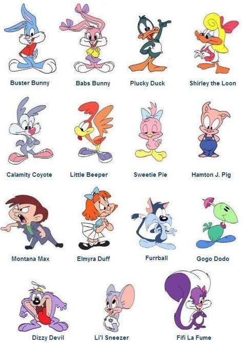 Tiny Toon Adventures Characters By Jetchin On Deviantart