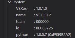 VS Code UI Overview For V5 VEX Library