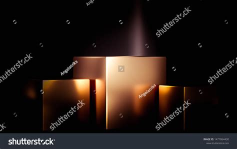 아름다운 우아한 배경 받침대와 쇼케이스가 있습니다3d 스톡 일러스트 1477864430 Shutterstock