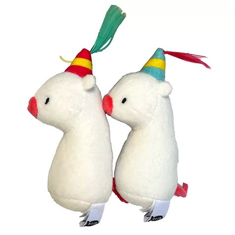 Meow Party Mice 2 Pack Catnip Cat Toys