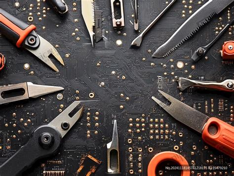 Ai创作图电脑维修工具 五金工具素材 维修工具素材 工具维护保养注意事项 五金工具工业维修 工具制造业 五金电料 工具厂家 五金网络工具 工业产品背景素材 工件背景素材 技术工具 工具生产企业