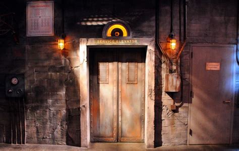 Tower Of Terror Service Elevator Sign Prop