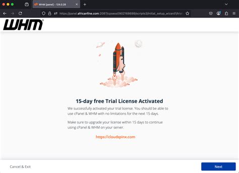 Installing CPanel WHM On Rocky Linux AlmaLinux CloudSpinx